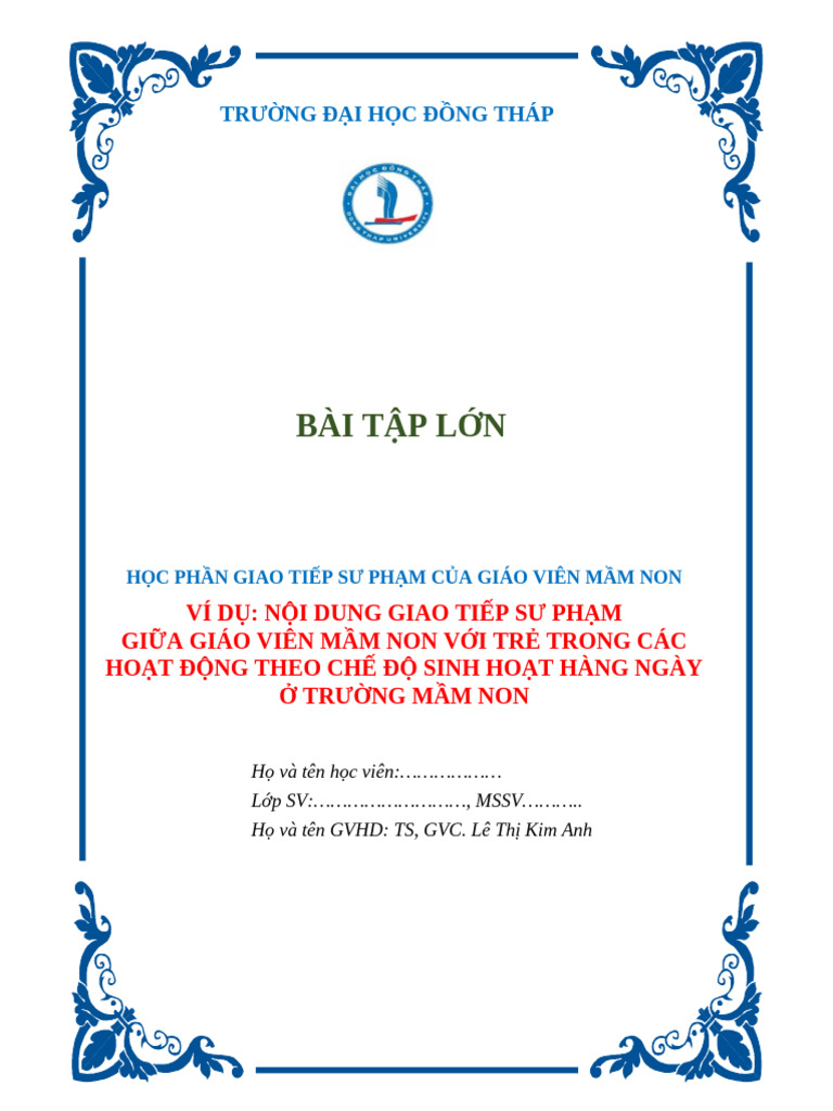 Huong Dan Lam BTL | PDF