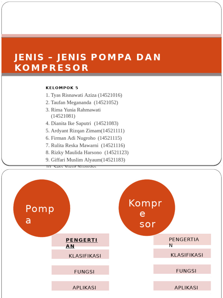Jenis Jenis Pompa Dan Kompresor | PDF