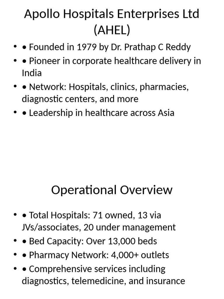 Apollo Hospitals: Healthcare Leadership in India | PDF | Hospital | Clinic