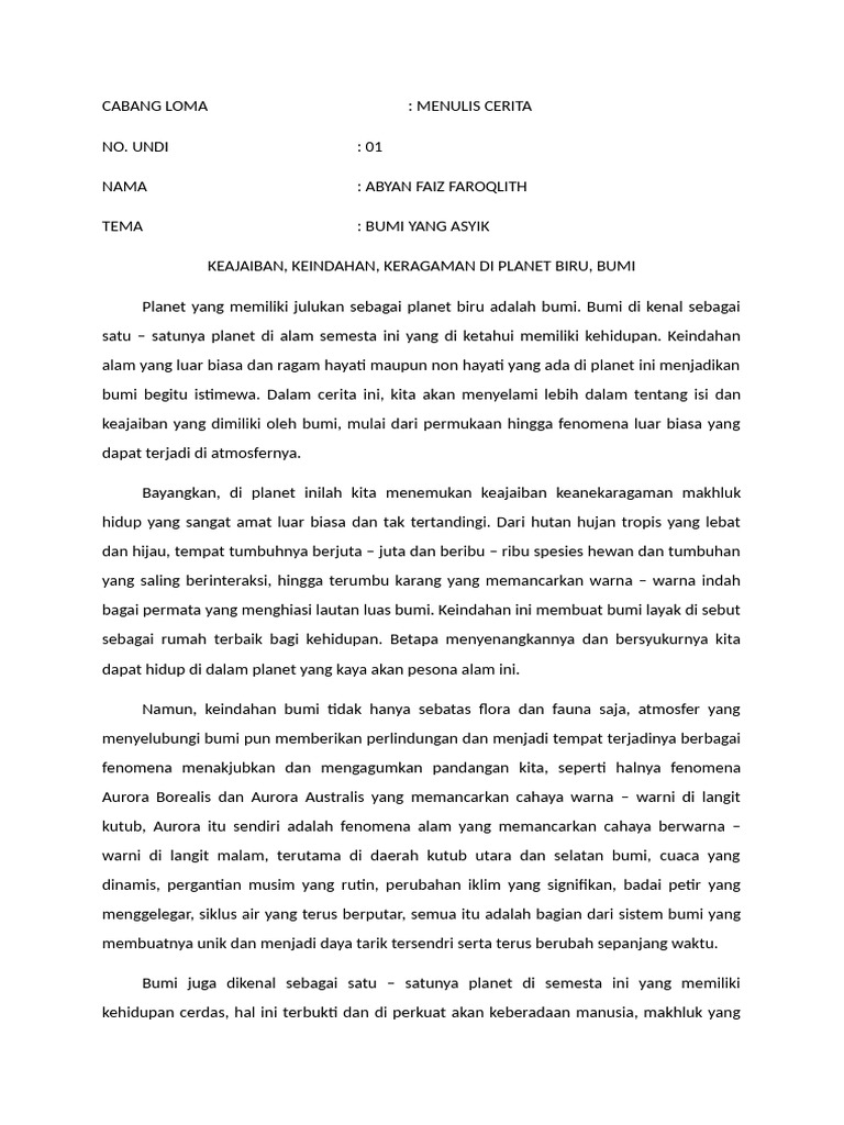 Keajaiban dan Keragaman Bumi | PDF