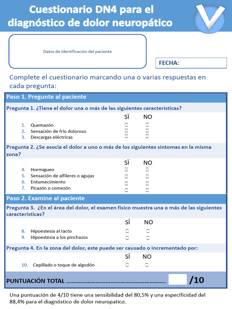 DN4 Cuestionario | PDF