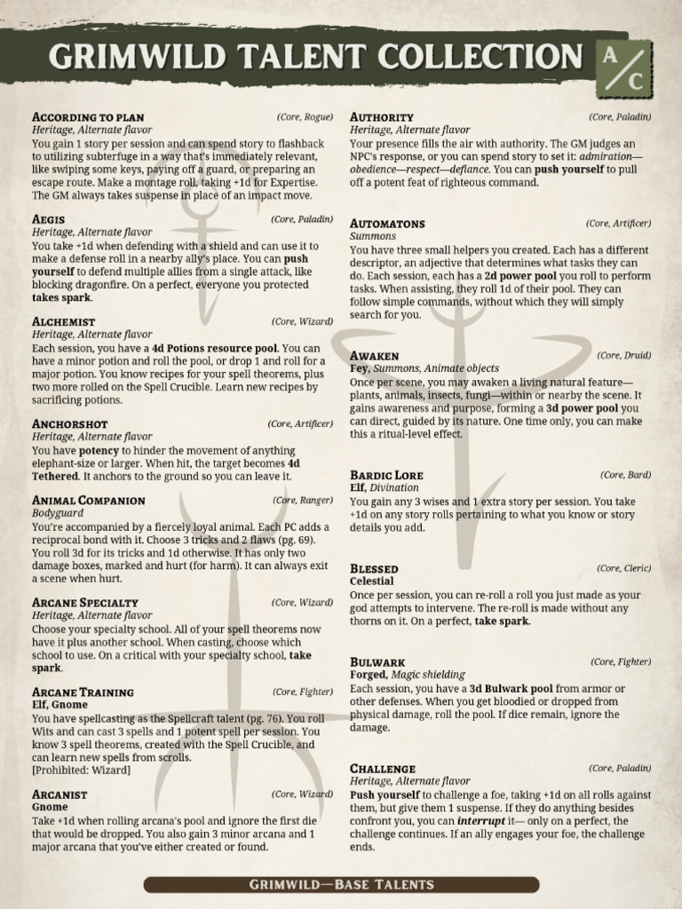 Talent Collection - Core | PDF