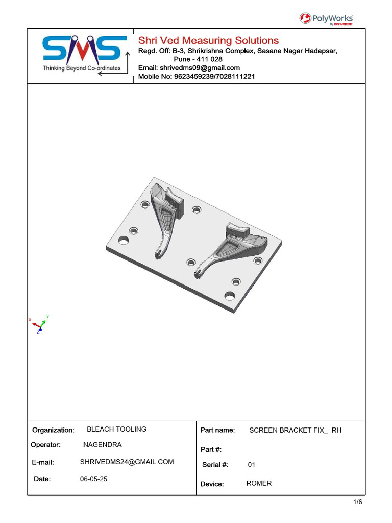 Screen Bracket Fix - RH - 06-05-2025 | PDF | Geometry