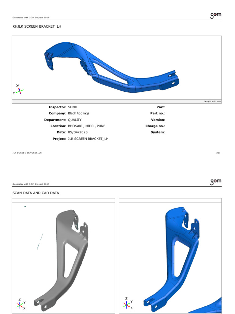 JLR SCREEN BRACKET_LH | PDF