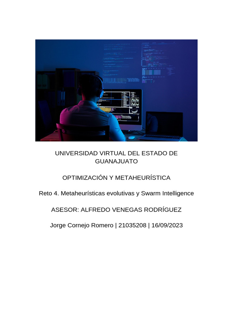 Cornejo Jorge R4 U2 | PDF | Metaheurístico | Evolución