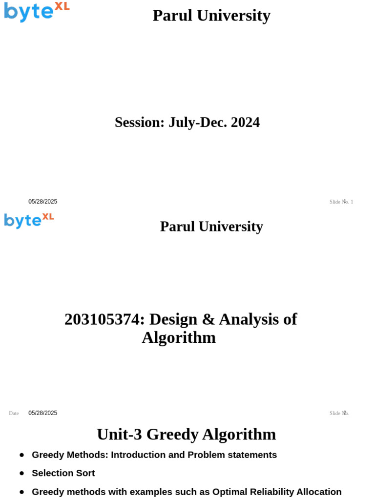 Design & Analysis of algorithm- 3 | PDF | Combinatorics | Theoretical Computer Science