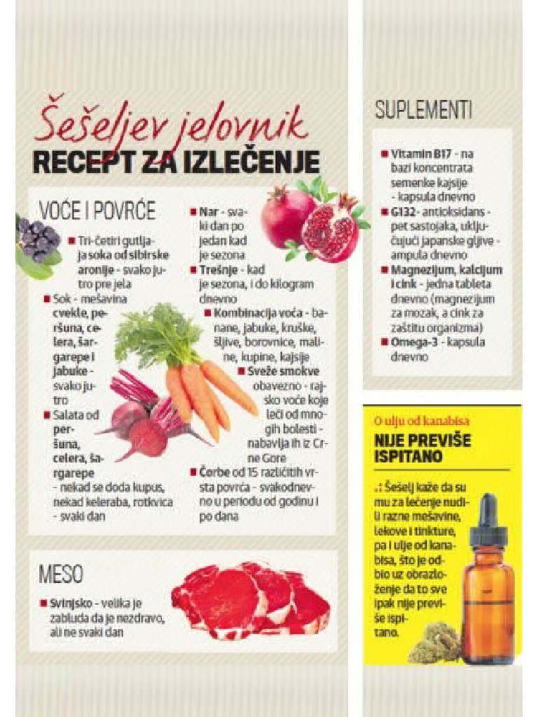 Šešeljev Lek Protiv Kancera | PDF