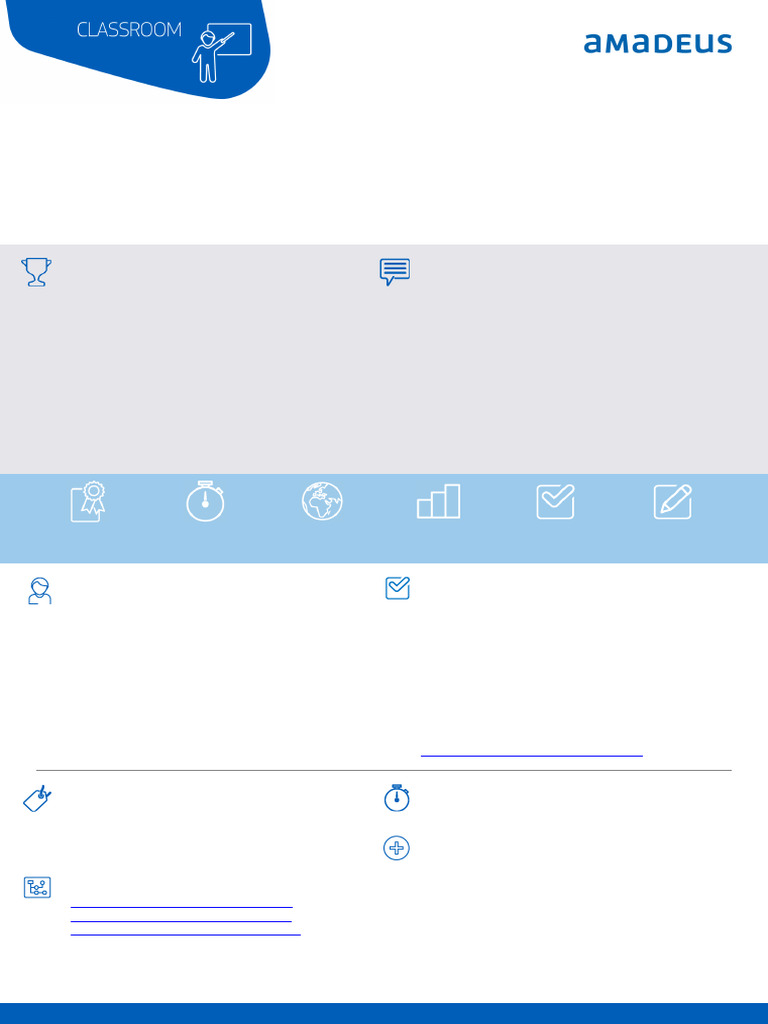 Amadeus Training Course 2923311633 | PDF | Airlines | Aviation