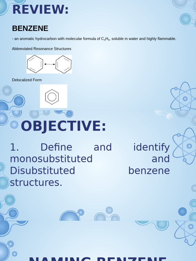 Naming Benzene Compounds | PDF | Functional Group | Benzene