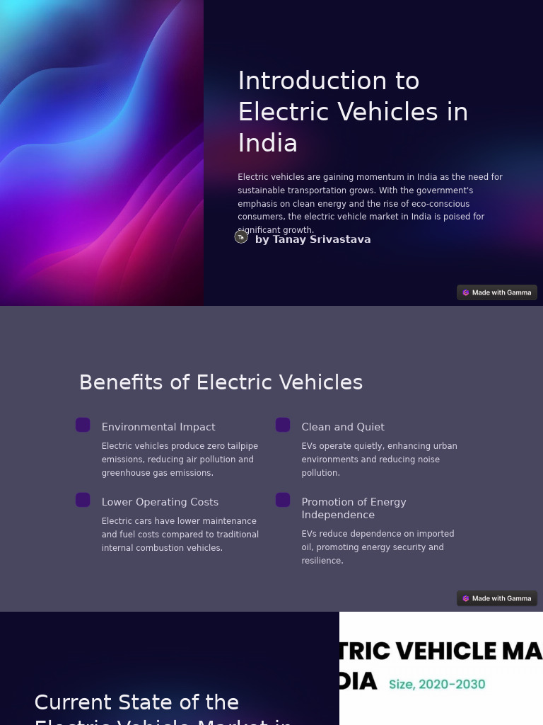 Introduction To Electric Vehicles in India | PDF | Electric Vehicle ...