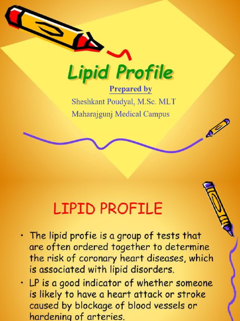 Lipid Profile Test | PDF