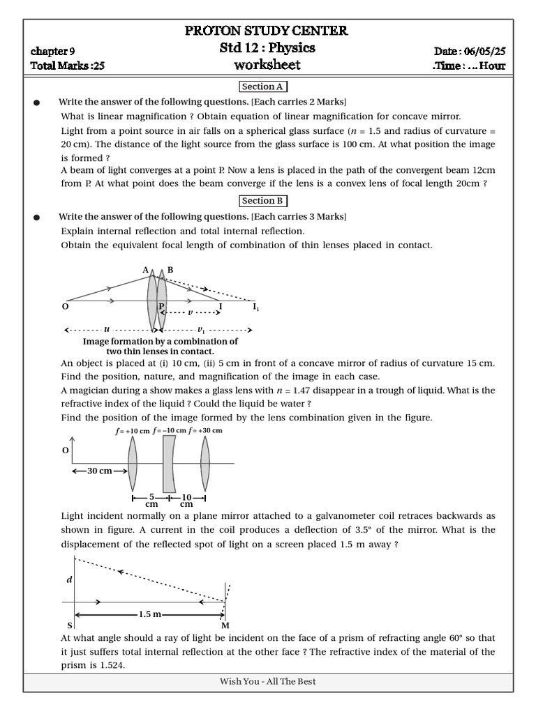 worksheet_D06-May-2025_250506_120759 | PDF | Electrodynamics | Atomic