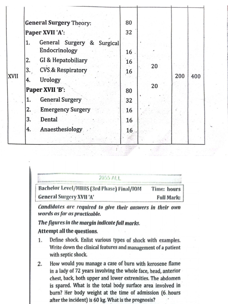 Surgery A Questions | PDF