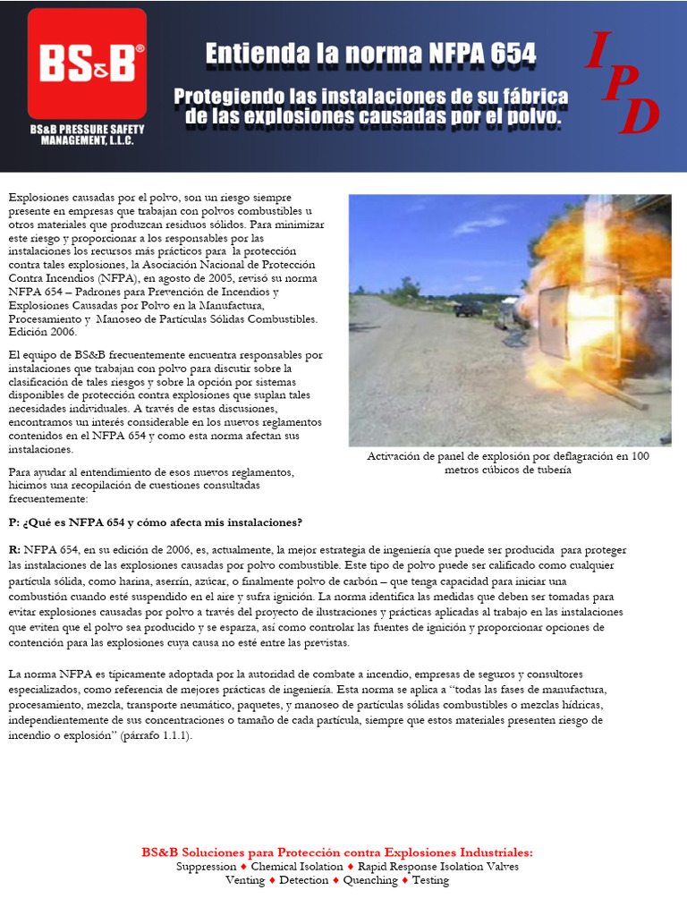 Understanding NFPA-654 2006 Edition | PDF | Combustión | Polvo