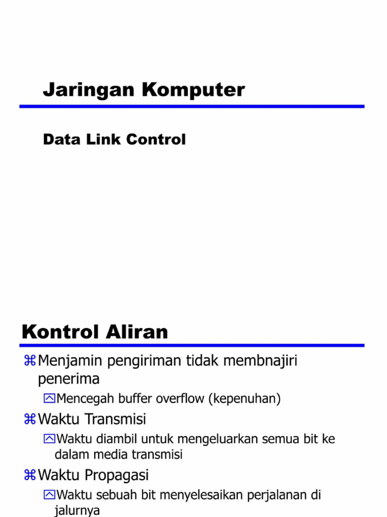 Data Link Control | PDF
