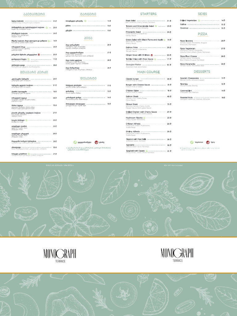 Terrace Menu | PDF