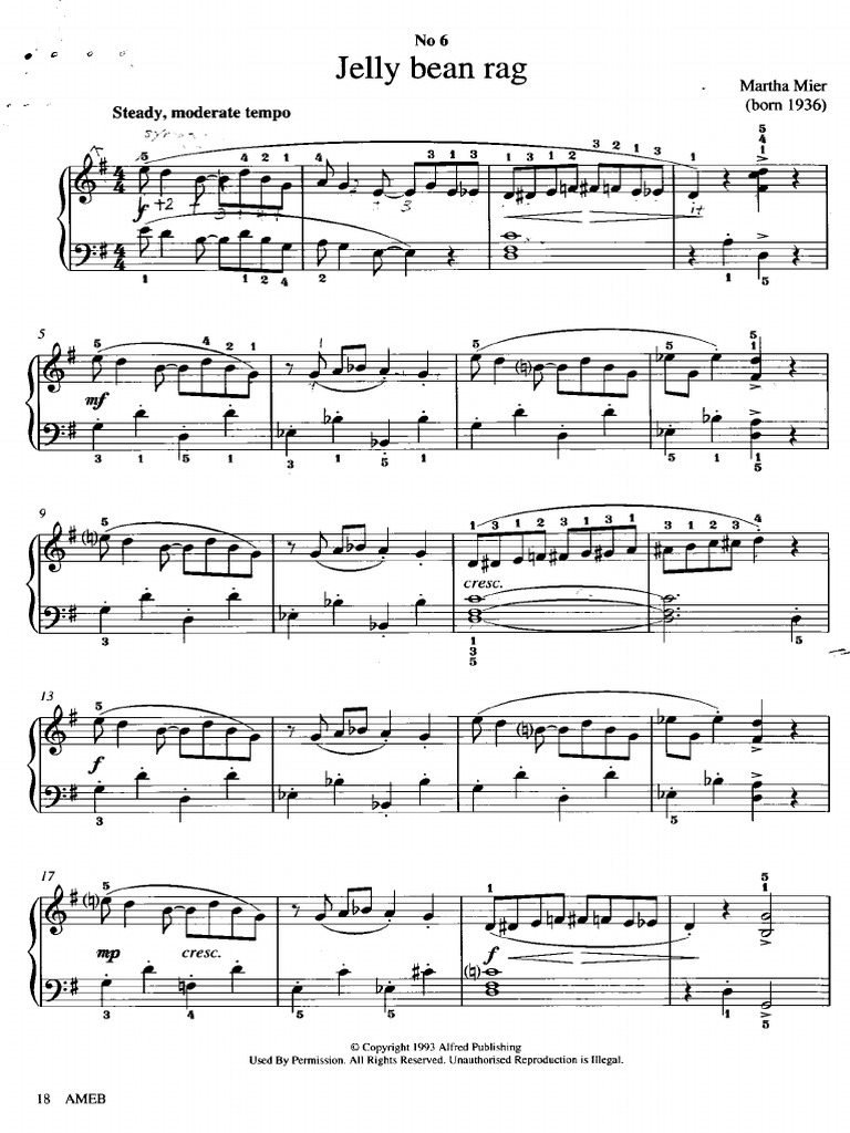 Jelly bean rag | PDF