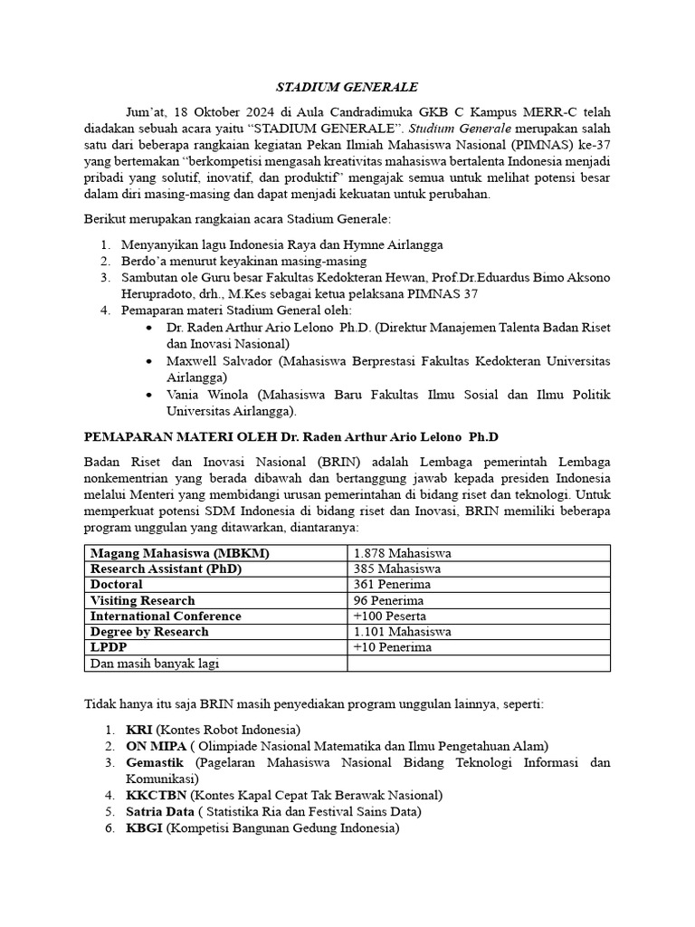 STADIUM GENERALE - I'anatul Urfiyyah (Fix) | PDF