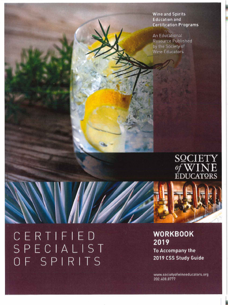 Certified Specialist of Spirits WRK Book | PDF