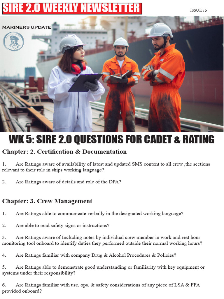 SIRE 2.0 Weekly Update for Ratings | PDF | Ships | Oil Tanker