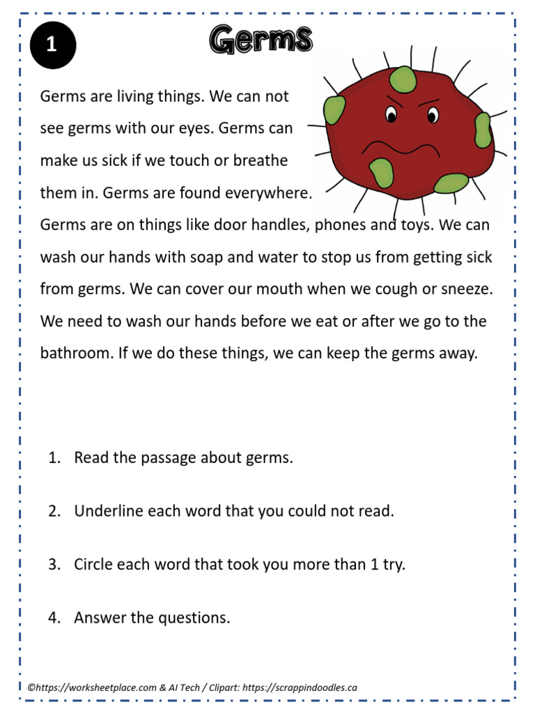 Reading Comprehension Worksheets 1c | PDF