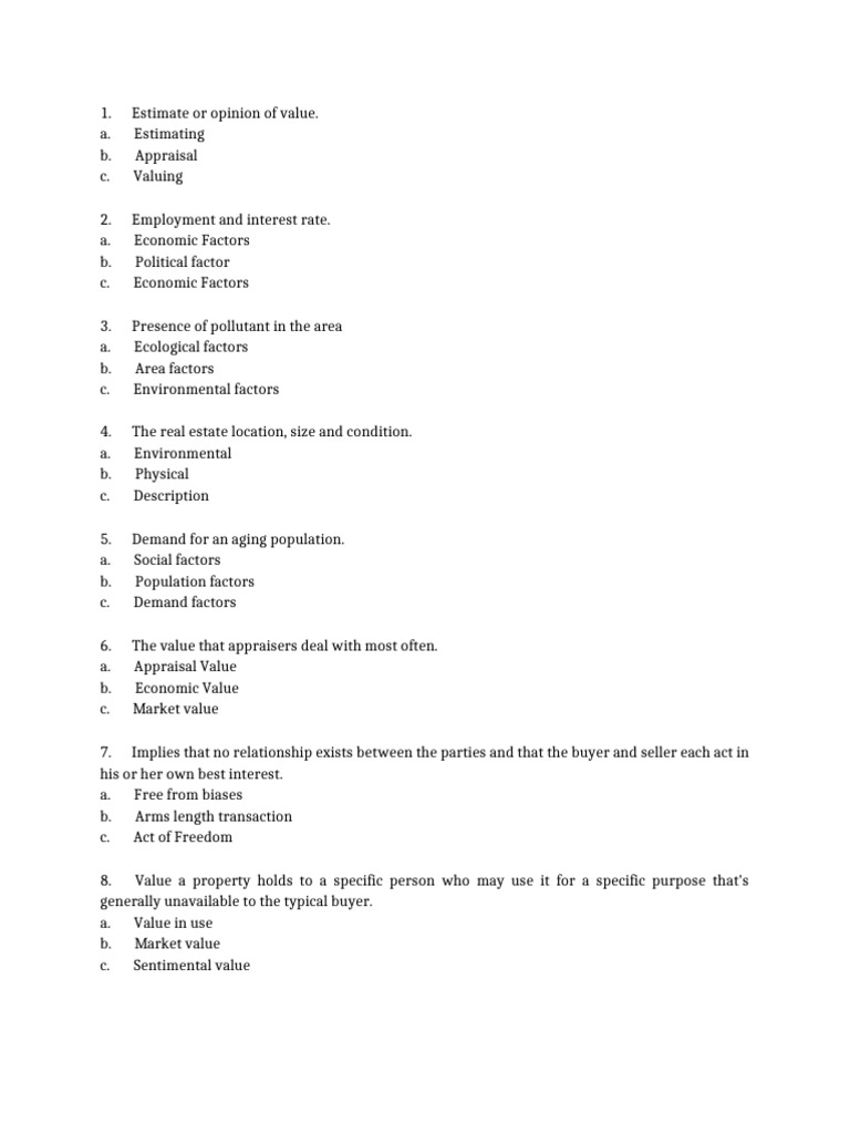Basic Appraisal For Real Estate Brokers | PDF | Real Estate Appraisal ...
