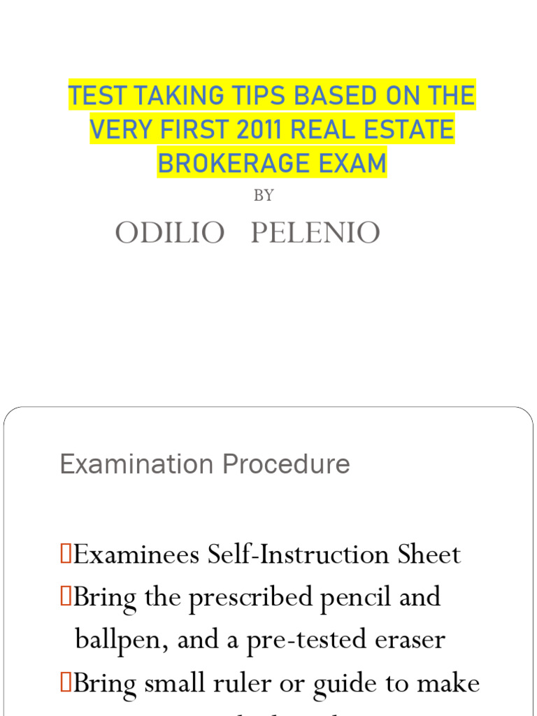 Real Estate Exam Tips and Strategies | PDF | Taxes | Private Law