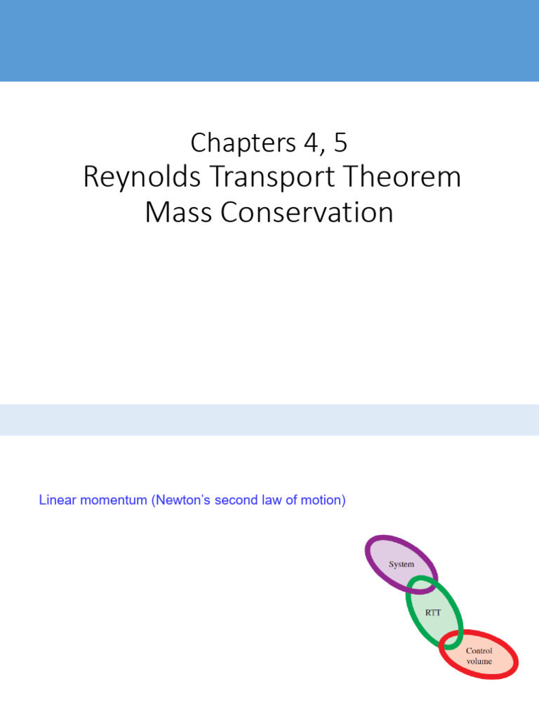 Reynolds Transport Theorem Overview | PDF | Fluid Dynamics | Reynolds ...