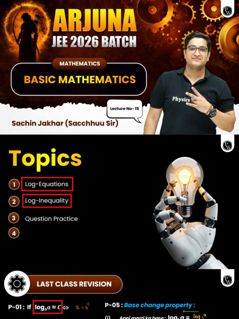 Basic Mathematics 15 - Class Notes | PDF