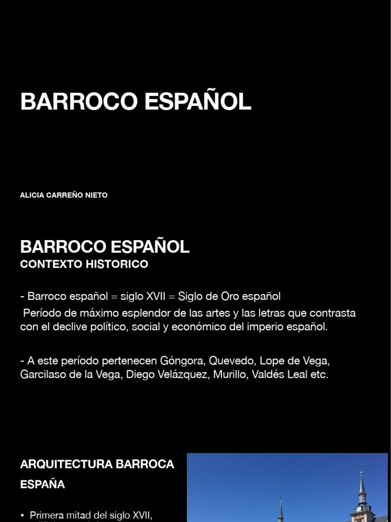 Barroco Español: Arte y Arquitectura | PDF | Barroco | Pinturas