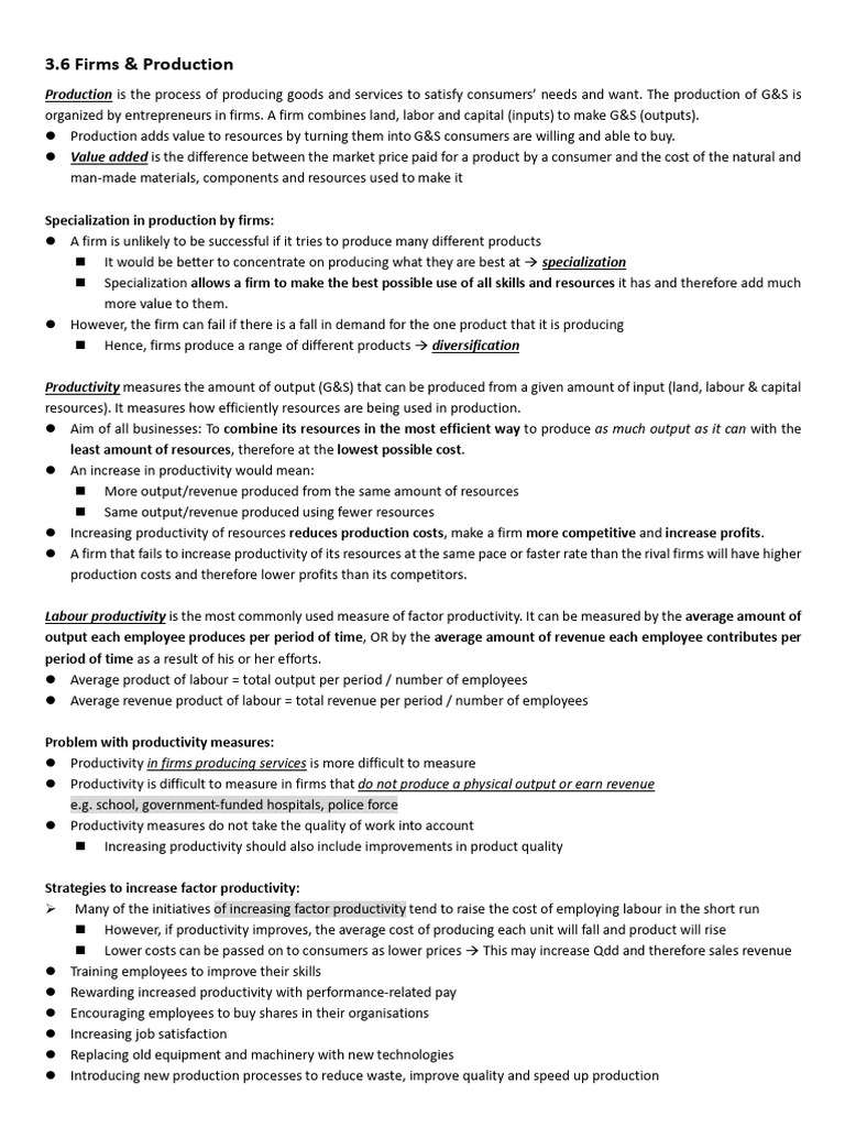 Understanding Firms and Production Dynamics | PDF | Labour Economics ...