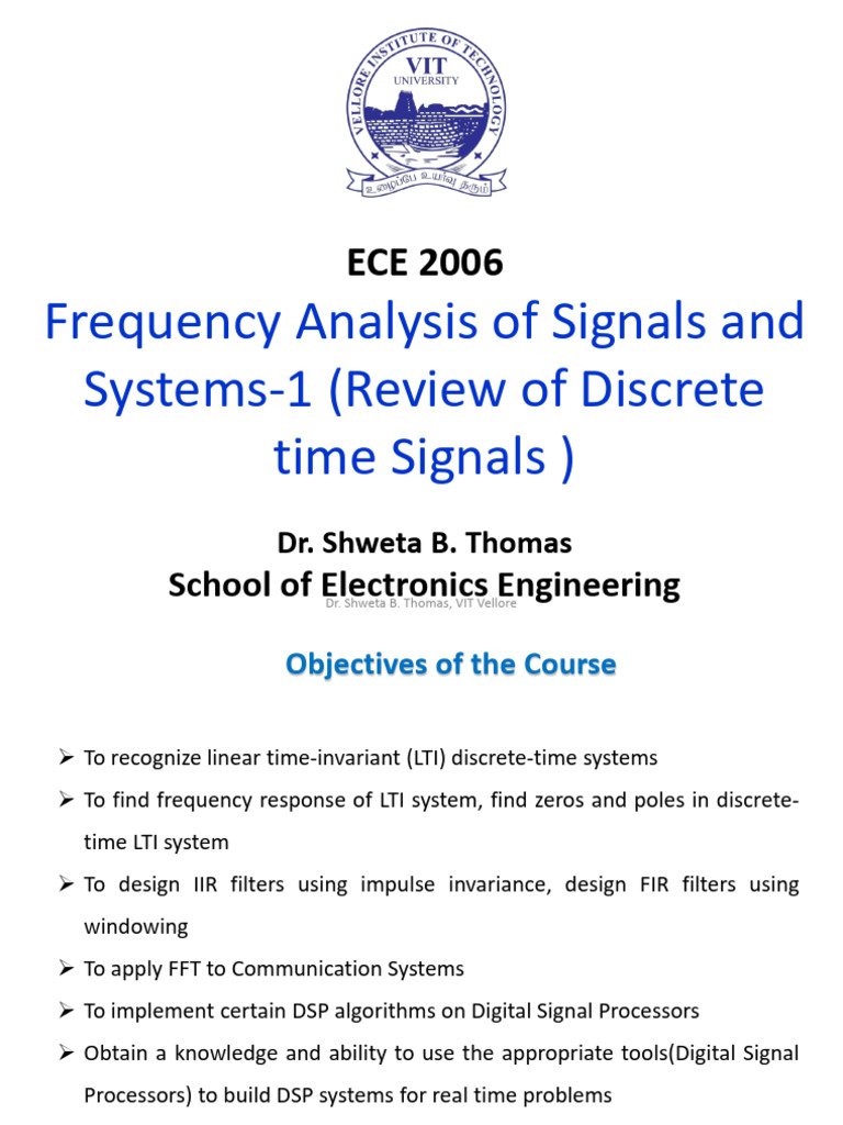 2-Review of Discrete-Time Signals and Systems-13-12-2024 | PDF ...