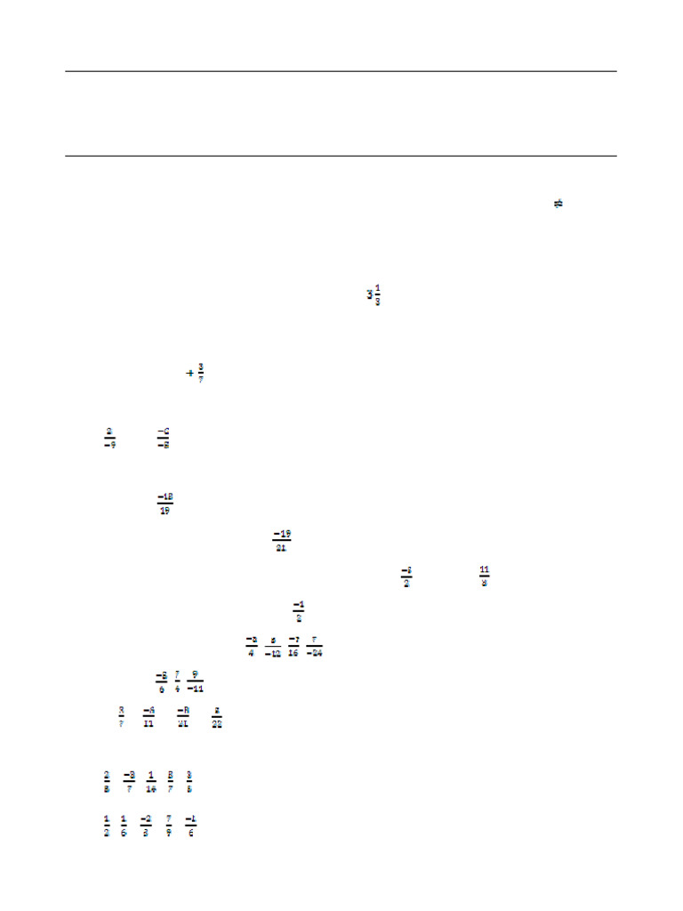 CBSE Class 8 Mathematics Worksheet - Rational Numbers (1) - 0 | PDF