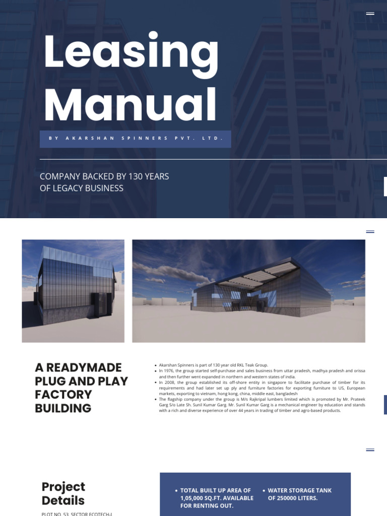 Akarshan Spinners - Leasing Manual | PDF | Payments