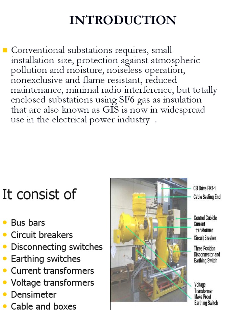 An Overview of Gas Insulated Substations: Components, Properties of SF6 ...