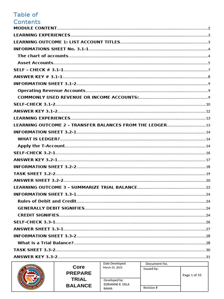 Prepare Trial Balance Guide | PDF | Debits And Credits | Financial Services