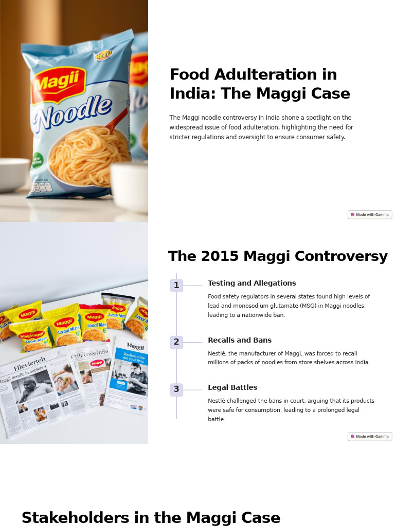 Maggi Noodles Controversy in India | PDF | Food Safety | Nestlé