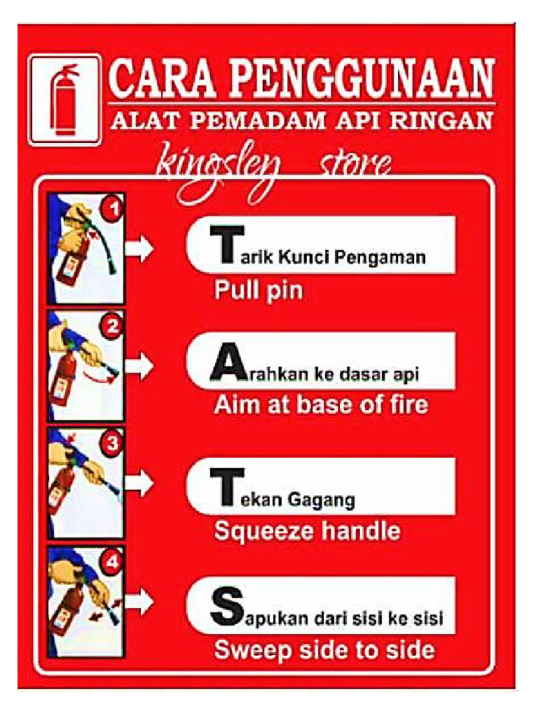 Stiker Penggunaan Apar PDF Free | PDF