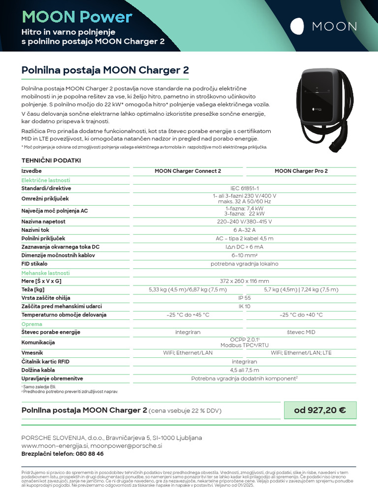 Moon Charger 2 Produktni List | PDF