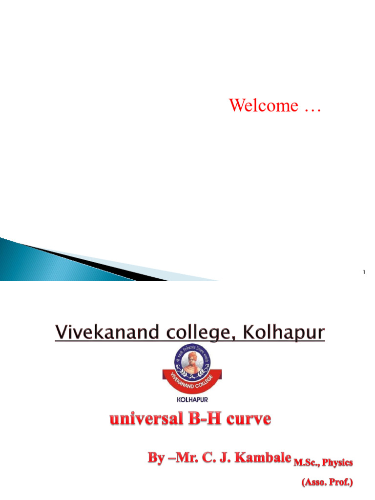 Universal B-H Curve 2020-21 | PDF | Magnetism | Hysteresis