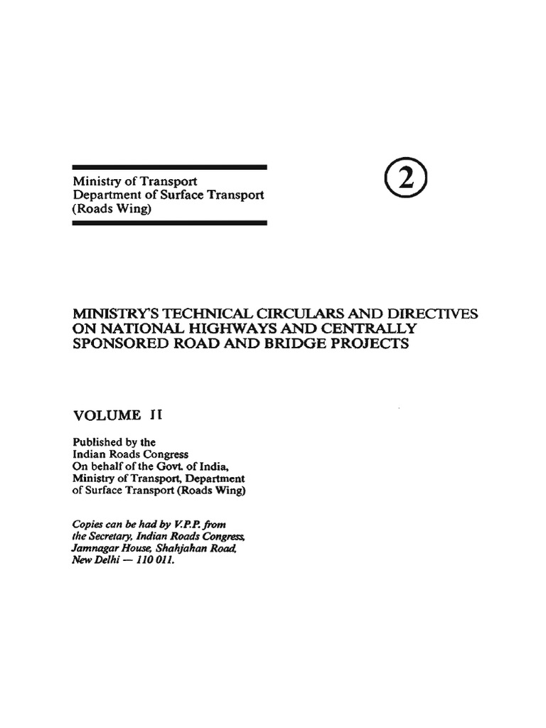 2-Volume-2 MoRTH | PDF