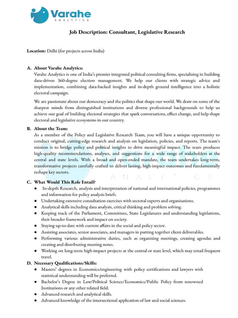 JD - Legislative Research | PDF | Analytics | Policy