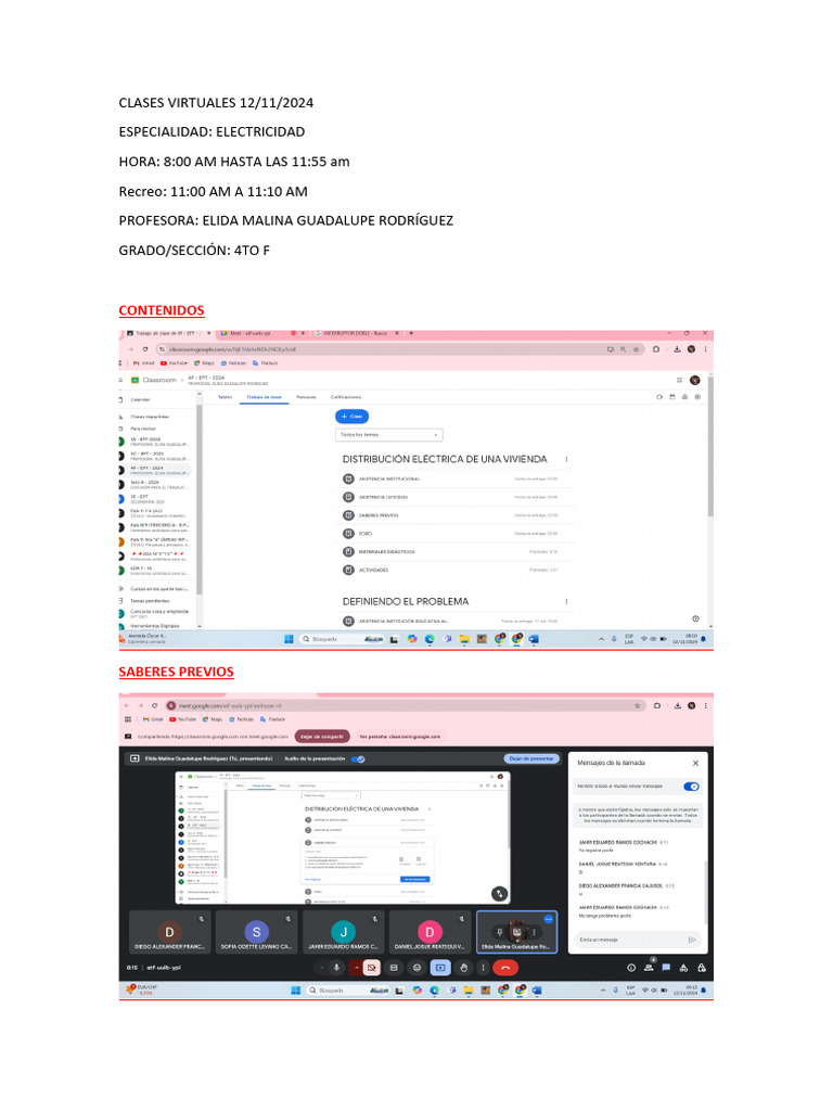 CLASES VIRTUALES 12.docx 4TO F | PDF