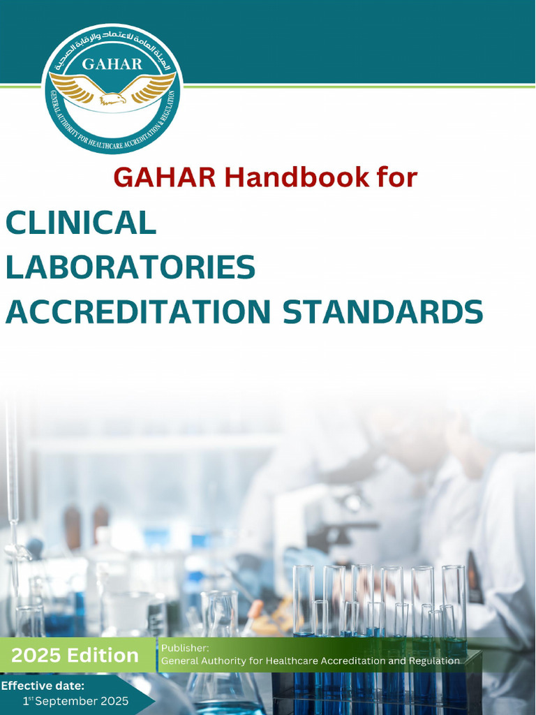 GAHAR Clinical Laboratories Accreditation Guide | PDF | Health Care ...
