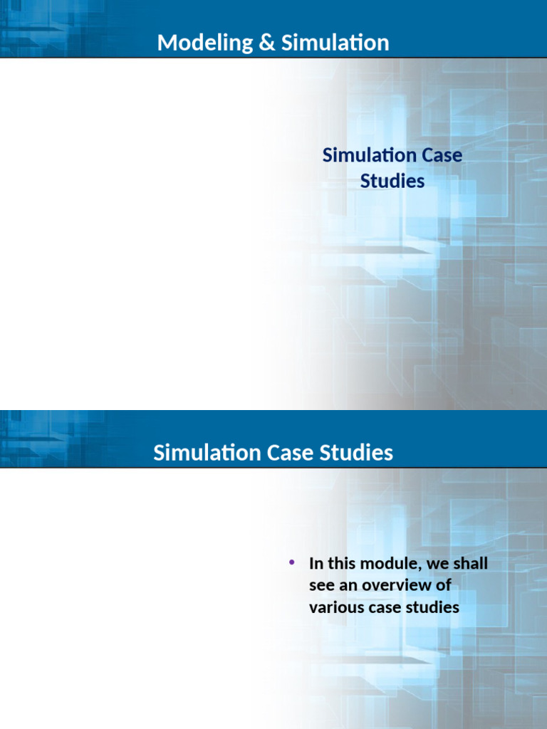 Module 23 Simulation Case Studies Basic Steps | PDF | Simulation | Probability Distribution