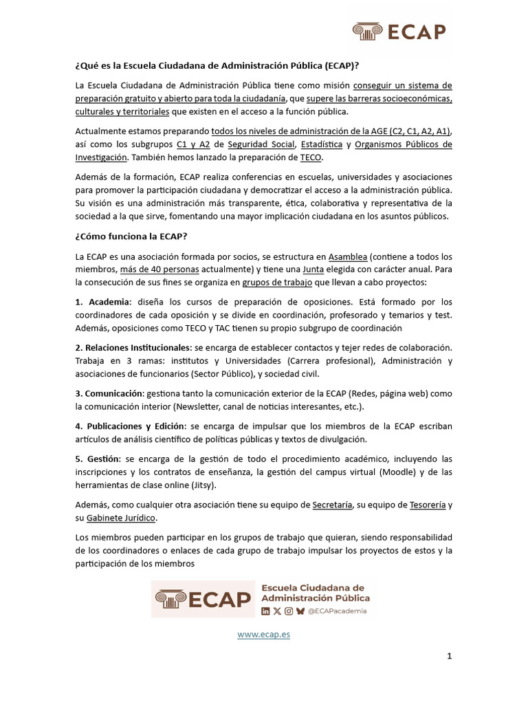 ECAP - Resumen Introductorio | PDF | Administración Pública