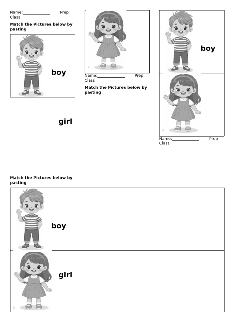 Boy Girl Matching | PDF
