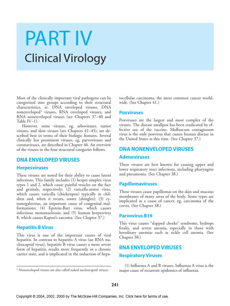 Virology Pages From Medical Microbiology & Immunology - Examination ...