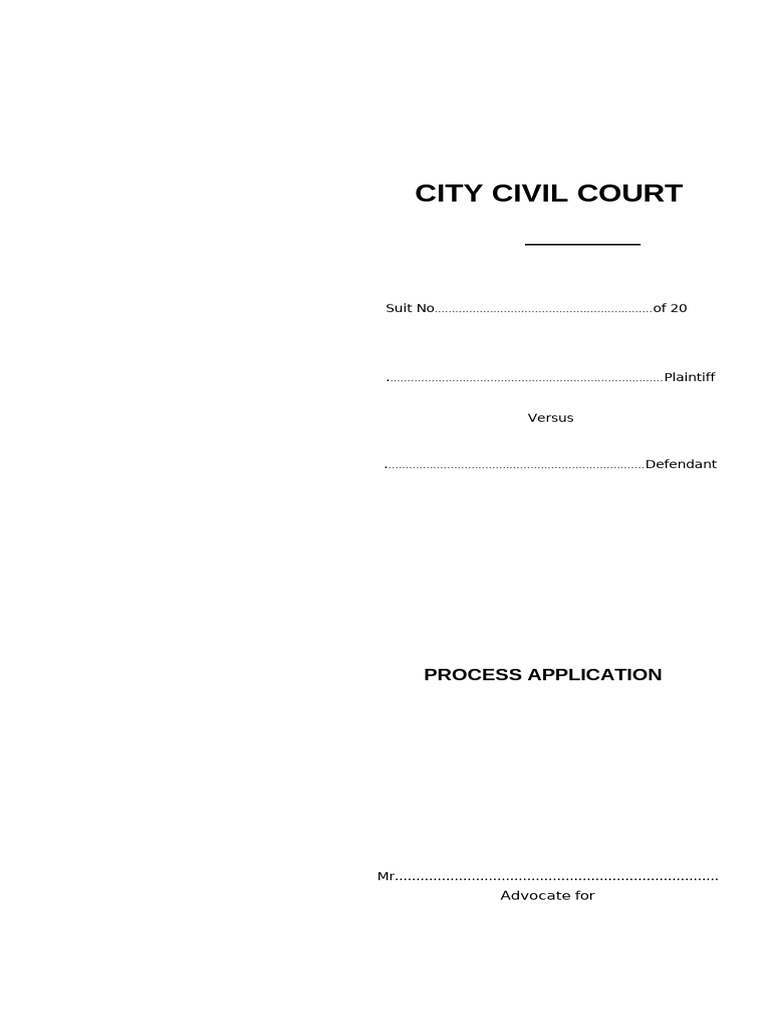 DSK Process Batta Applicaion City Civil Court | PDF
