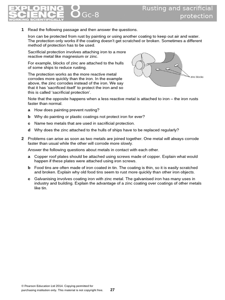 8gc8 Rusting Sacrifical Protection | PDF | Rust | Corrosion